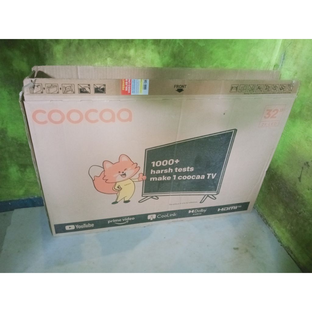 Jual Kardus Dus Box TV LED 32 inch ,COOCAA Free Strofoam | Shopee Indonesia