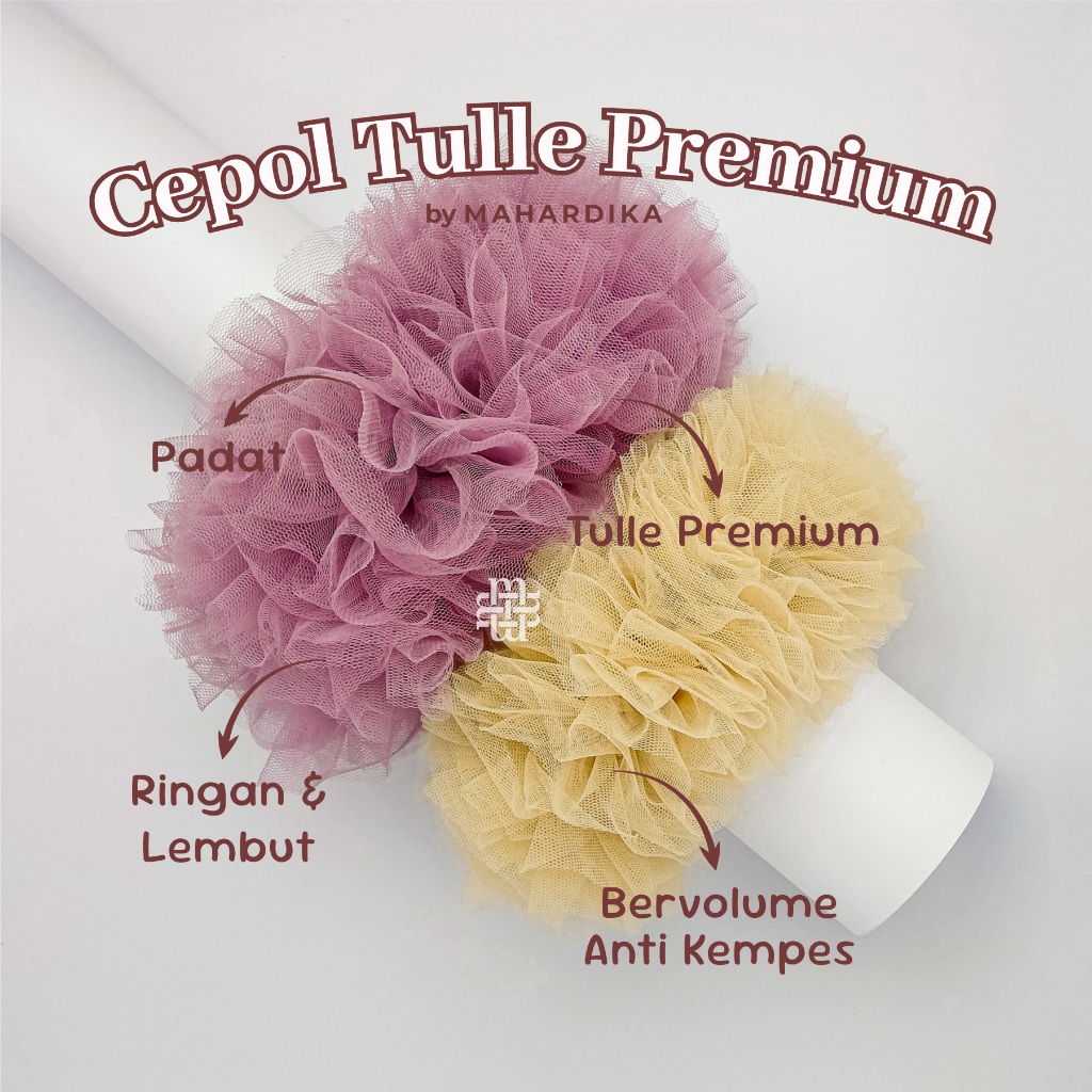 Jual CEPOL HIJAB SCRUNCHIE TILE JUMBO IKAT RAMBUT ANTI PUSING PREMIUM ...