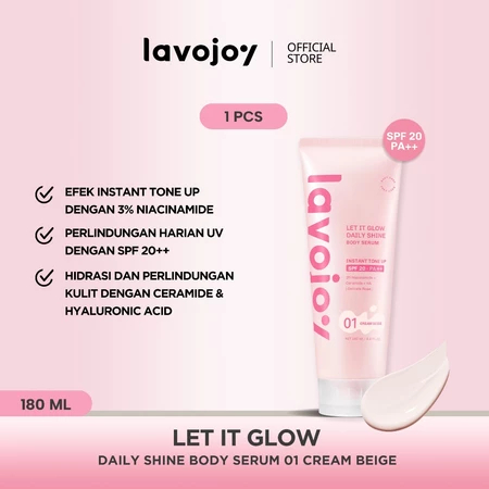 Jual Lavojoy Let It Glow Daily Shine Body Serum Instant Tone Up SPF 20 PA++ 180 ML Series ...