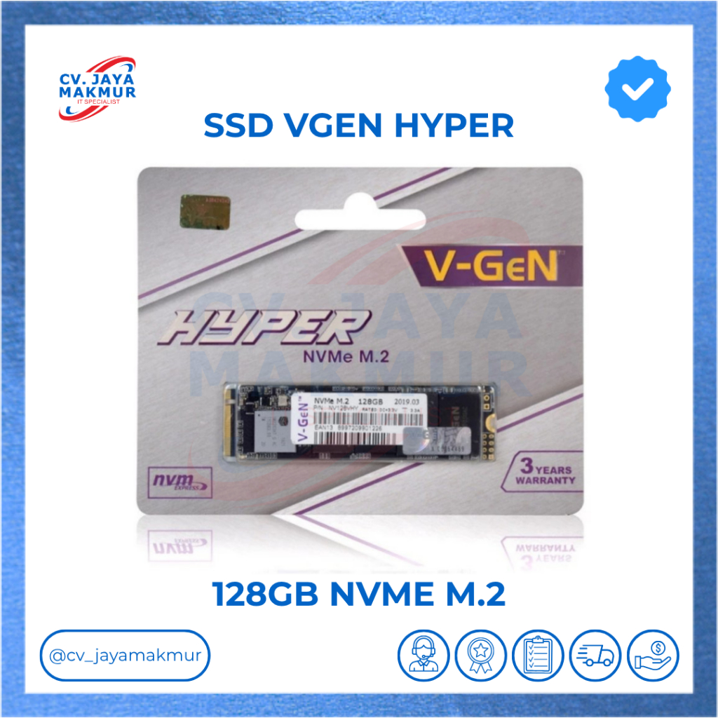 Jual SSD M.2 NVMe 128GB/256GB/512GB/1TB SSD VGEN HYPER M2 NVMe 128/256 ...