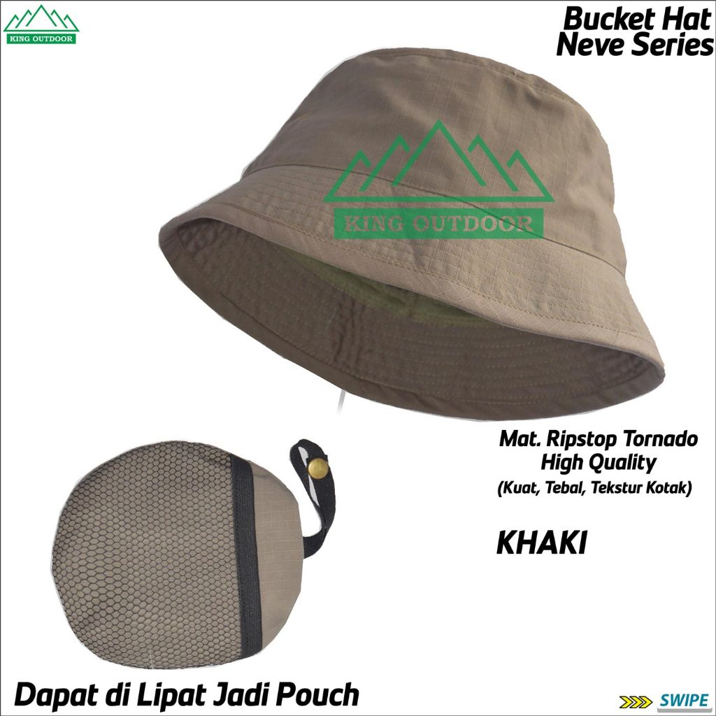 Jual Topi Bucket Pria Wanita Warna KHAKI - Bucket Hat Pouch - Bucket ...