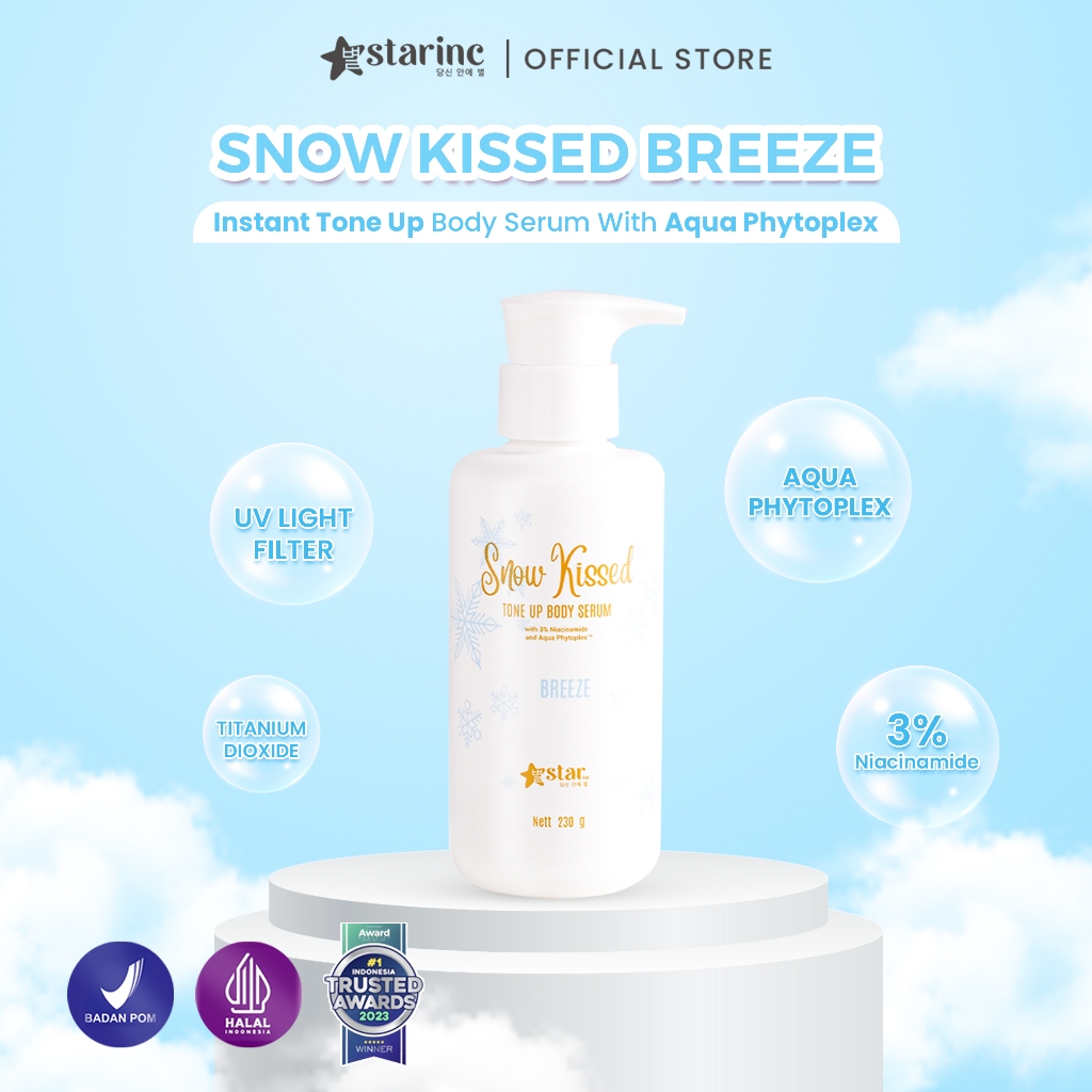 Jual [END YEAR SALE] Starinc Instant Tone Up Body Serum Snow Kissed ...