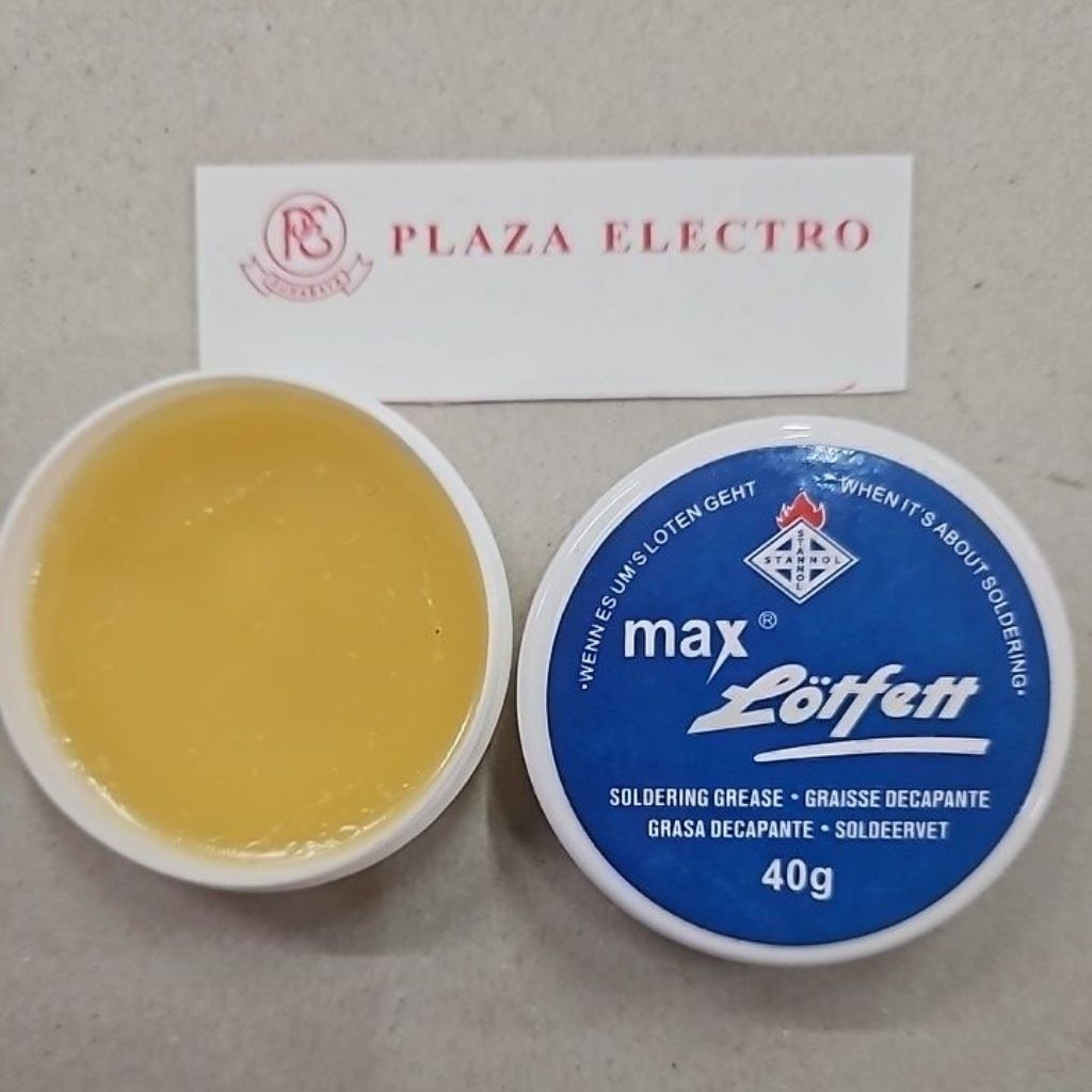 Jual LOTFETT PASTA SOLDER FLUX / MINYAK SOLDER FLUX BESAR MAX 40gram ...