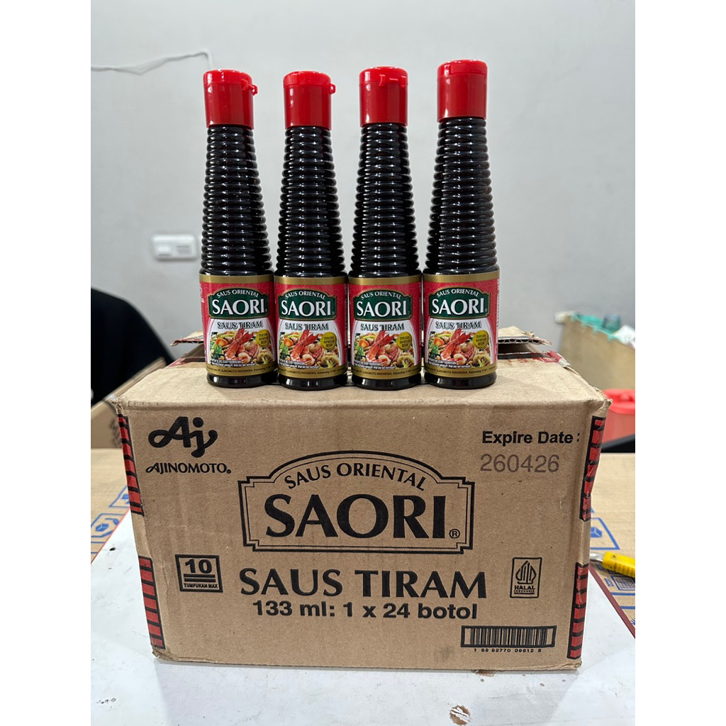 Jual SAORI SAOS TIRAM BOTOL 133ml HARGA PER BOTOL | Shopee Indonesia