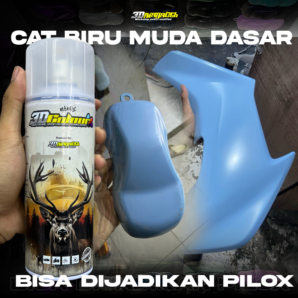 Jual (BISA DIJADIKAN PILOX) CAT BIRU MUDA SOLID UNTUK DASAR / CAT DASAR ...