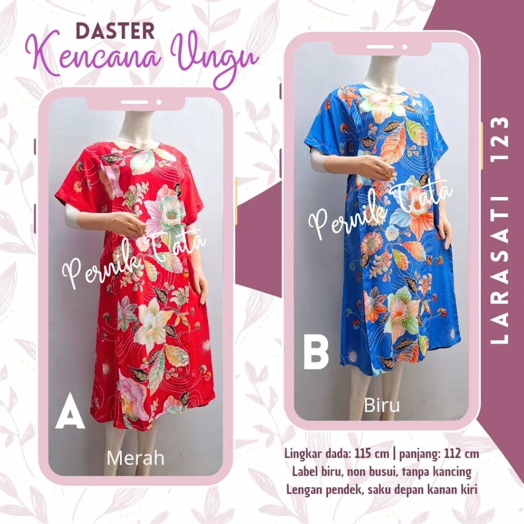 Jual Daster Wanita Premium Kencana Ungu Label Biru Asli LD 115 Seri ...