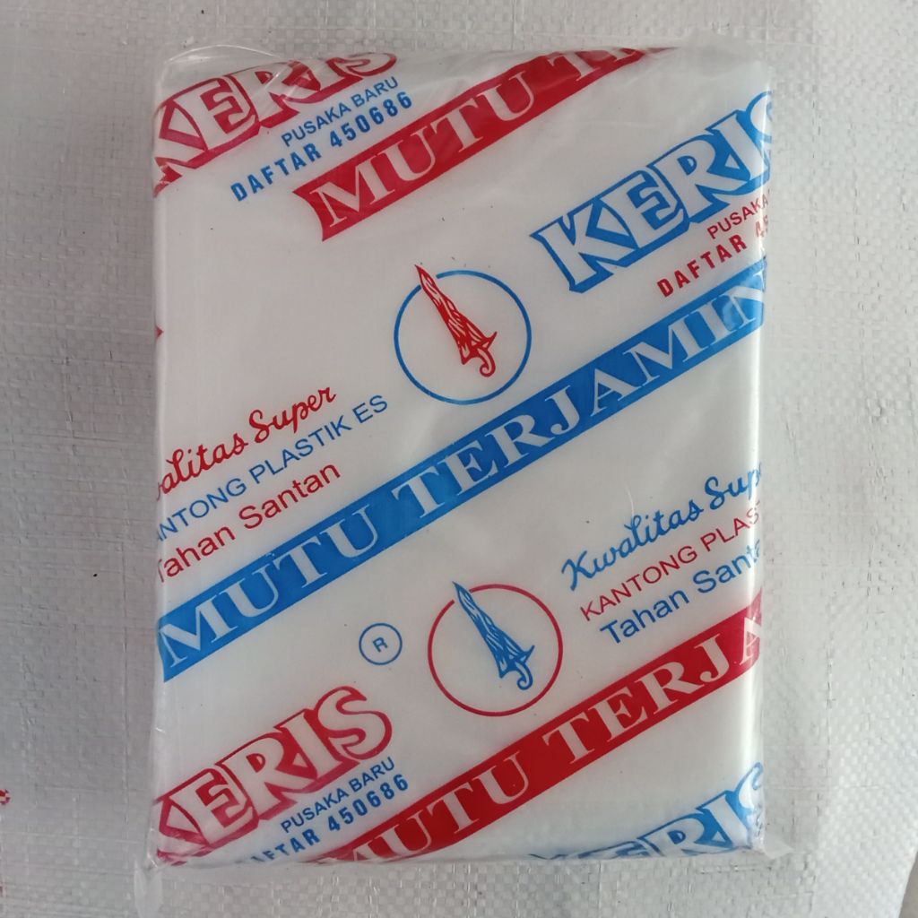 Jual Plastik PE Jambu Kristal cap KERIS (1kg/500 lembar) | Shopee Indonesia