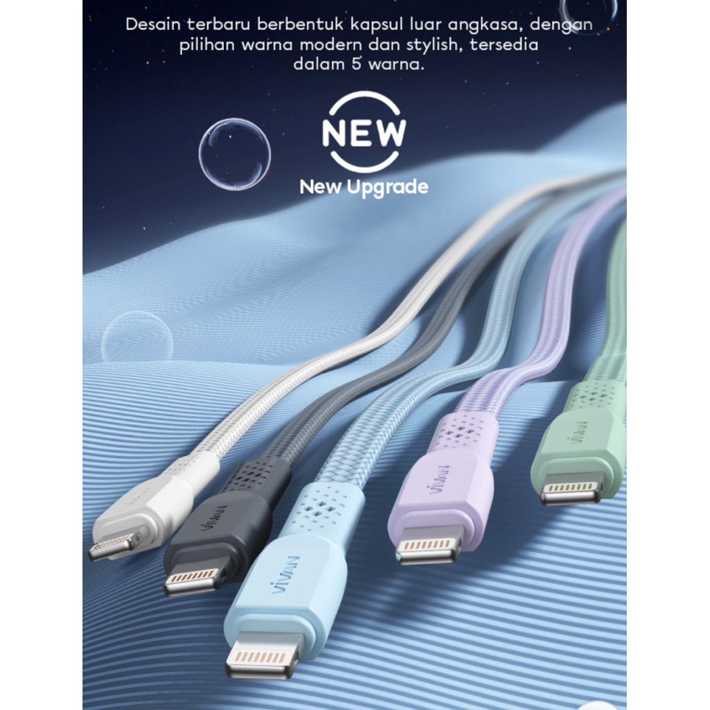 Jual KABEL DATA VIVAN LIGHTING IPHONE SUPER FAST CHARGING BWL-100S/CSL ...