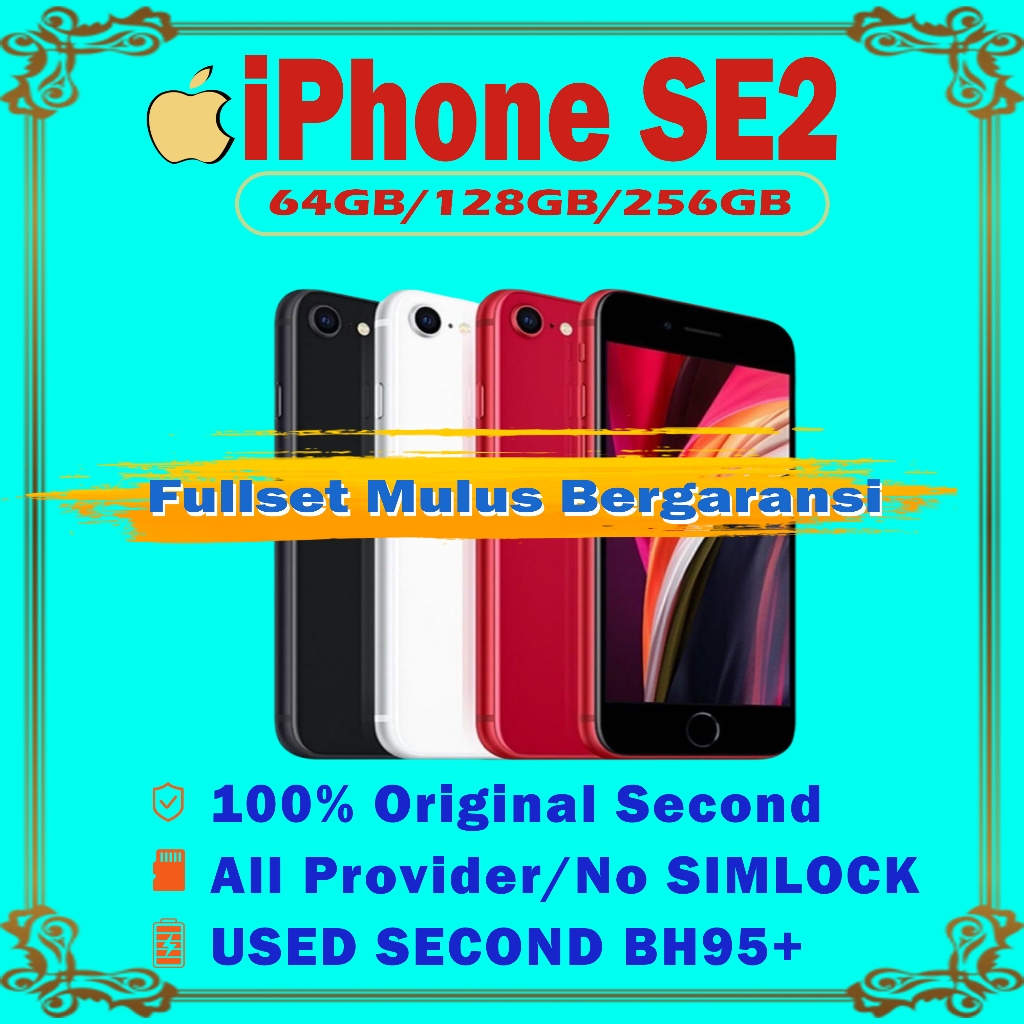 Jual iphone SE 2 2020 64GB/128GB/256GB Second Original 100% MULUS Fullset | Shopee Indonesia