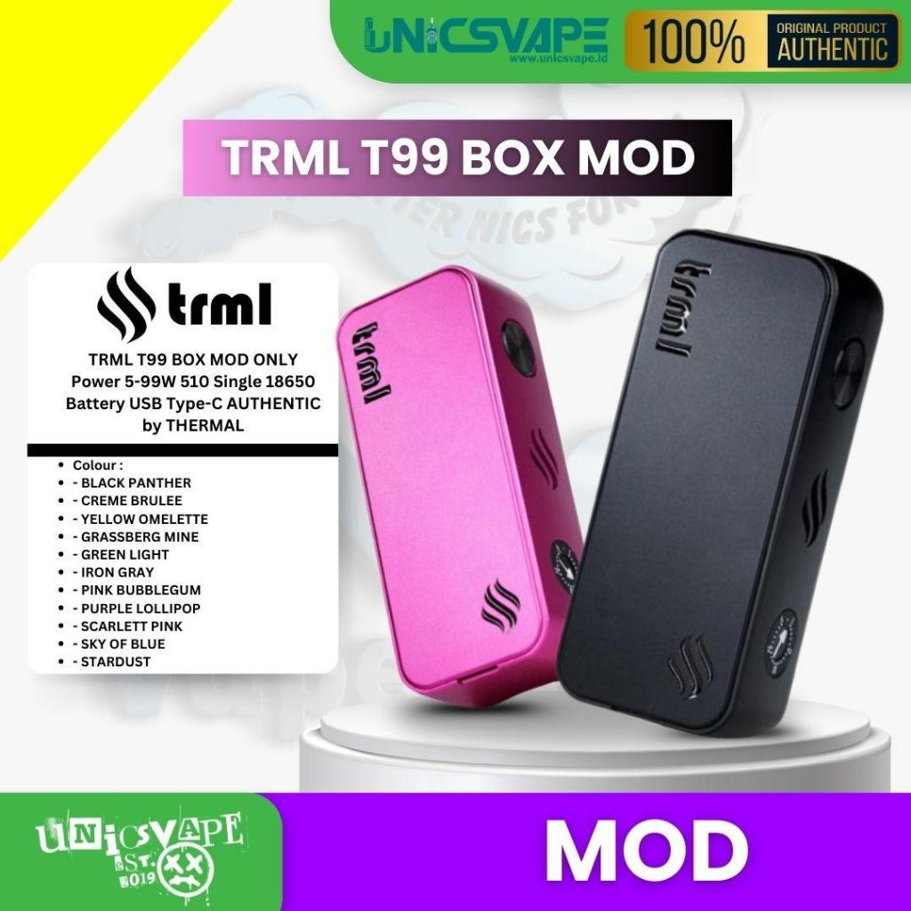 Jual TRML T99 BOX MOD ONLY Power 5-99W 510 Single 18650 / 21700 Battery ...