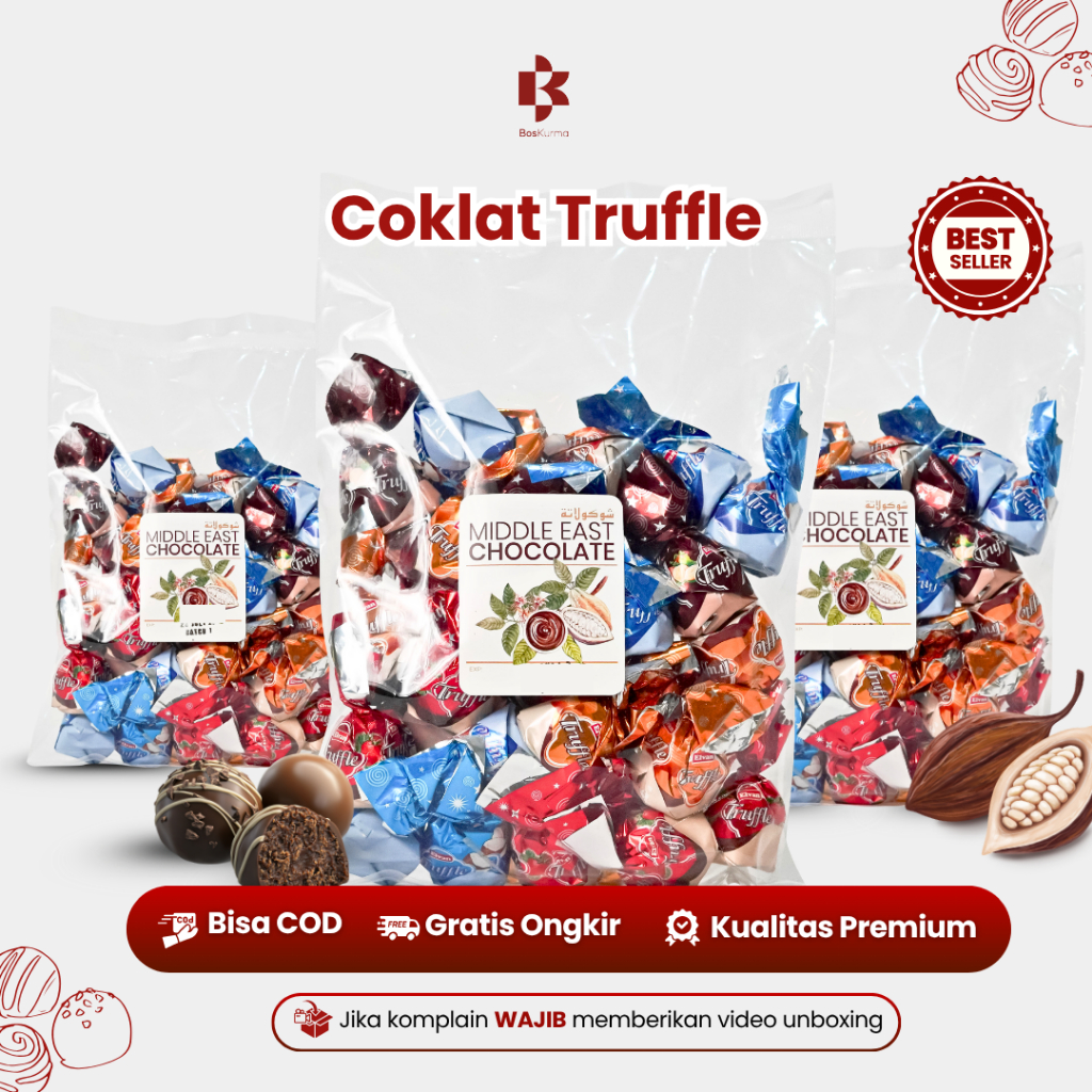 Jual Coklat Arab Truffle Mix 1 Kg Coklat Turkey Oleh Oleh Haji Umroh ...