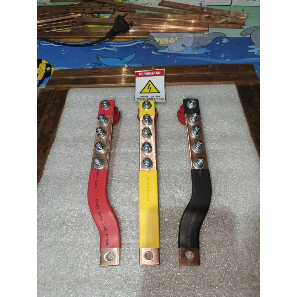 Jual BUSBAR 5×20 RST PANJANG 20 CM UNTUK MCCB 200A | Shopee Indonesia
