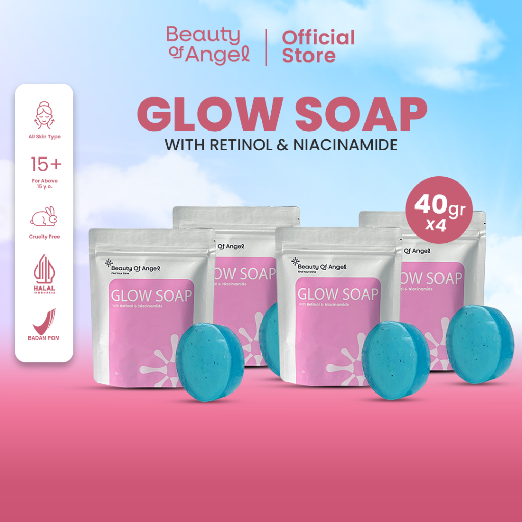 Jual Beauty Of Angel Glow Soap 40gr 4 PCS-Beauty of Angel - Soap Bar ...