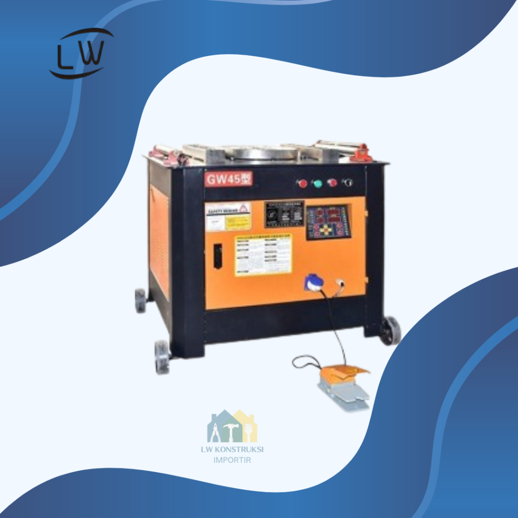 Jual MESIN BENDING BESI BAJA GW45 CNC / PEMBENGKOK BESI GW45 CNC / BAR ...