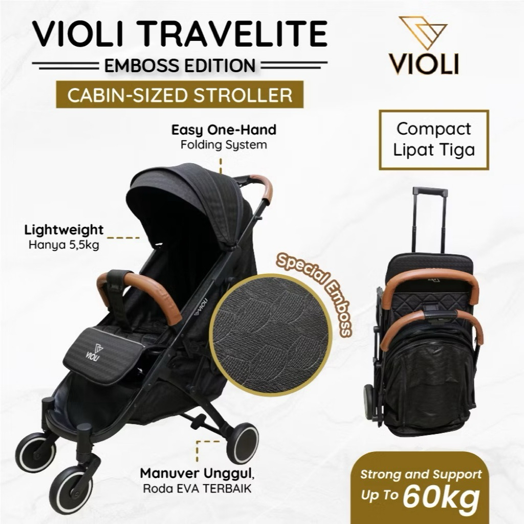 Jual Violi Travelite Stroller dorongan bayi cabin | Shopee Indonesia