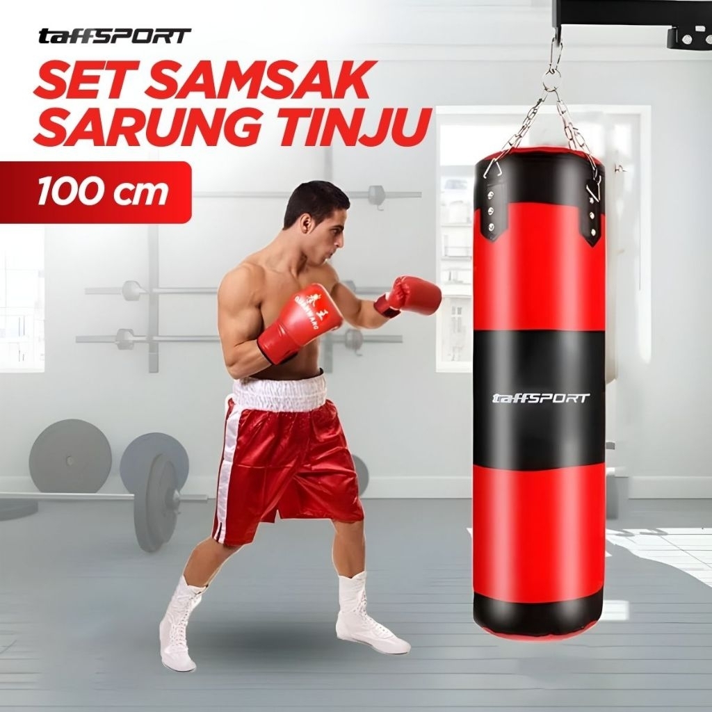 Jual TaffSPORT QUANWANG Set Samsak Sarung Tinju MMA Boxing Sandbag ...