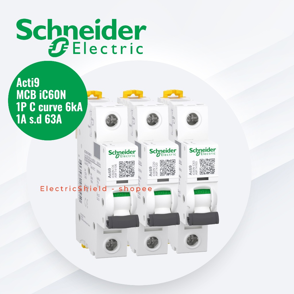 Jual MCB Schneider iC60N 1P 6kA 1A s.d 63A | Shopee Indonesia