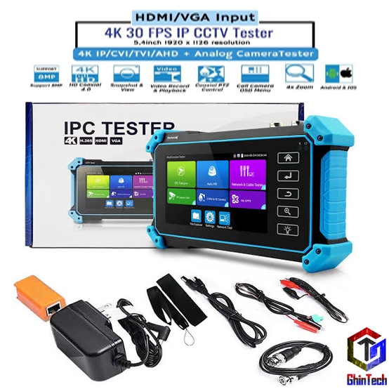 Jual IP Camera Tester IPC 5100 5200 Plus CCTV Tester 8MP AHD CVI TVI ...
