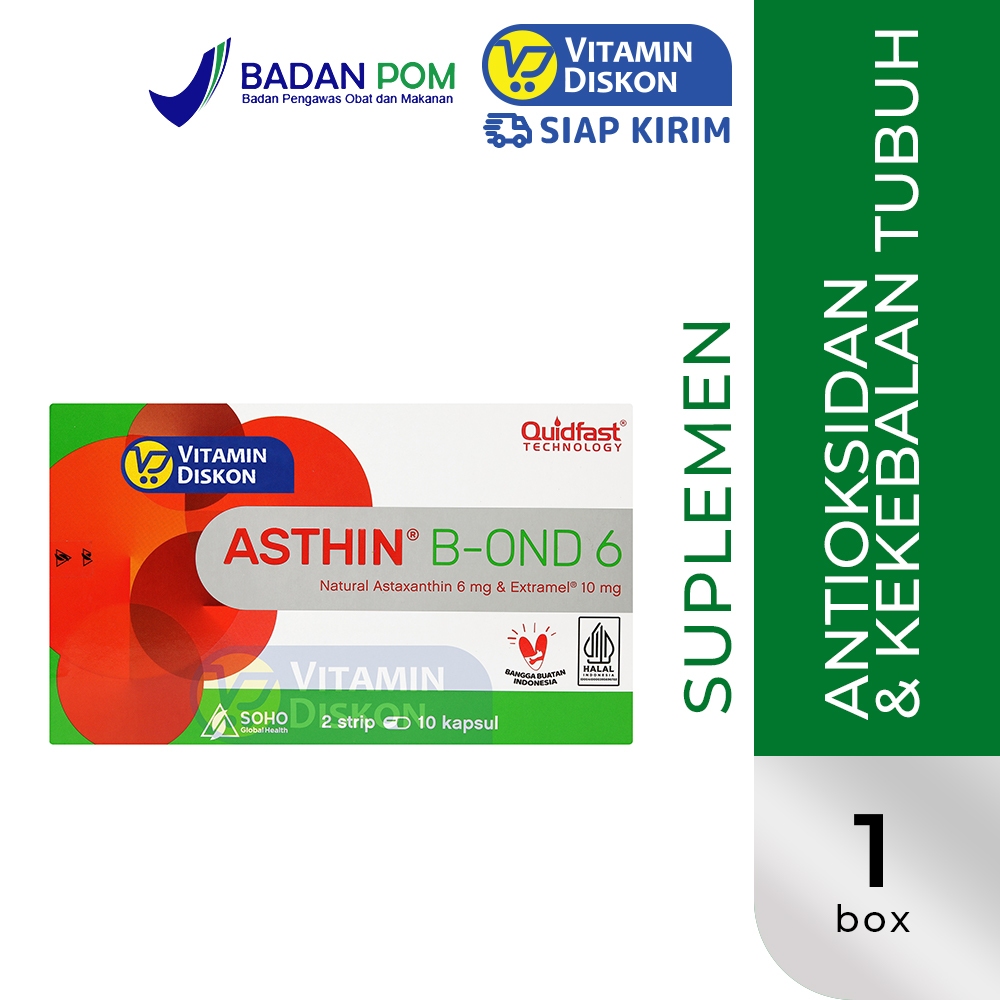 Jual ASTHIN B-OND 6 MG | Mempercepat Penyembuhan, Daya Tahan Tubuh ...