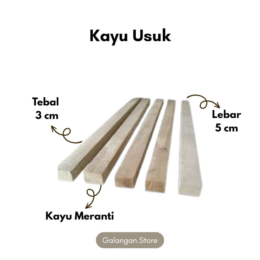 Jual Kayu usuk ukuran 3 cm x 5 cm panjang 1 meter | Shopee Indonesia