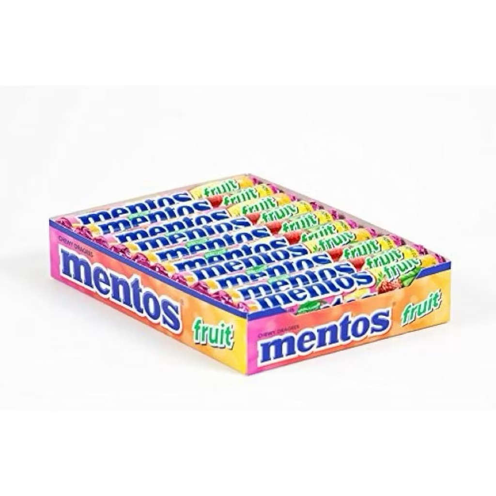 Jual Permen Mentos Fruit 37gr x 3 Roll | Shopee Indonesia