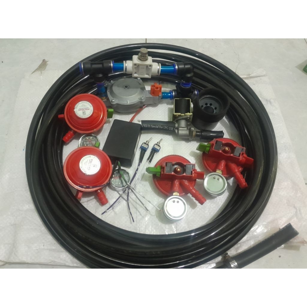 Jual KIT KONVERTER BBG FULL SET HYBRID LENGKAP 4 TABUNG SIAP PASANG ...