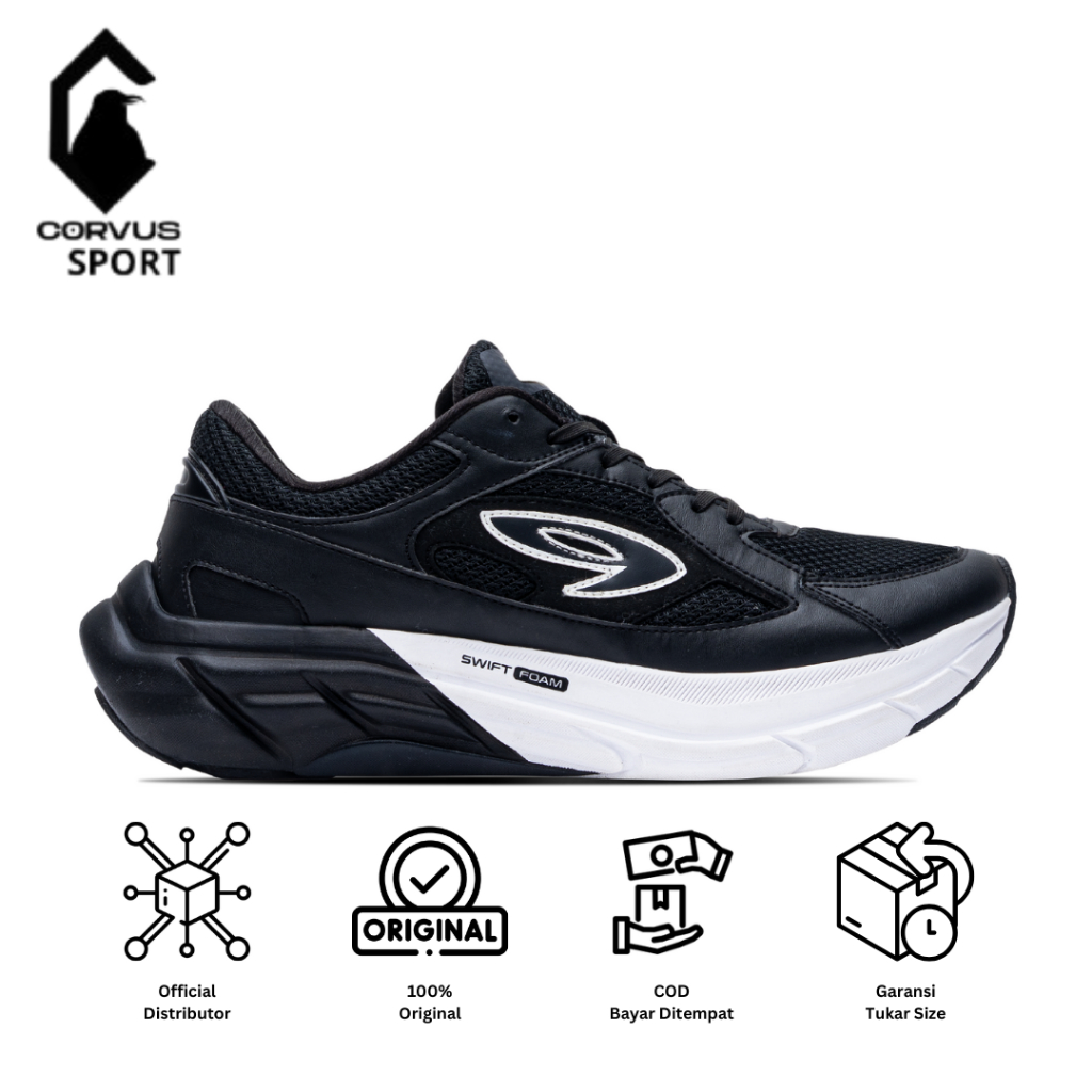 Jual SEPATU SPORT STYLE 910 ORIGINAL FUUTO HERITAGE LS - HITAM/PUTIH ...