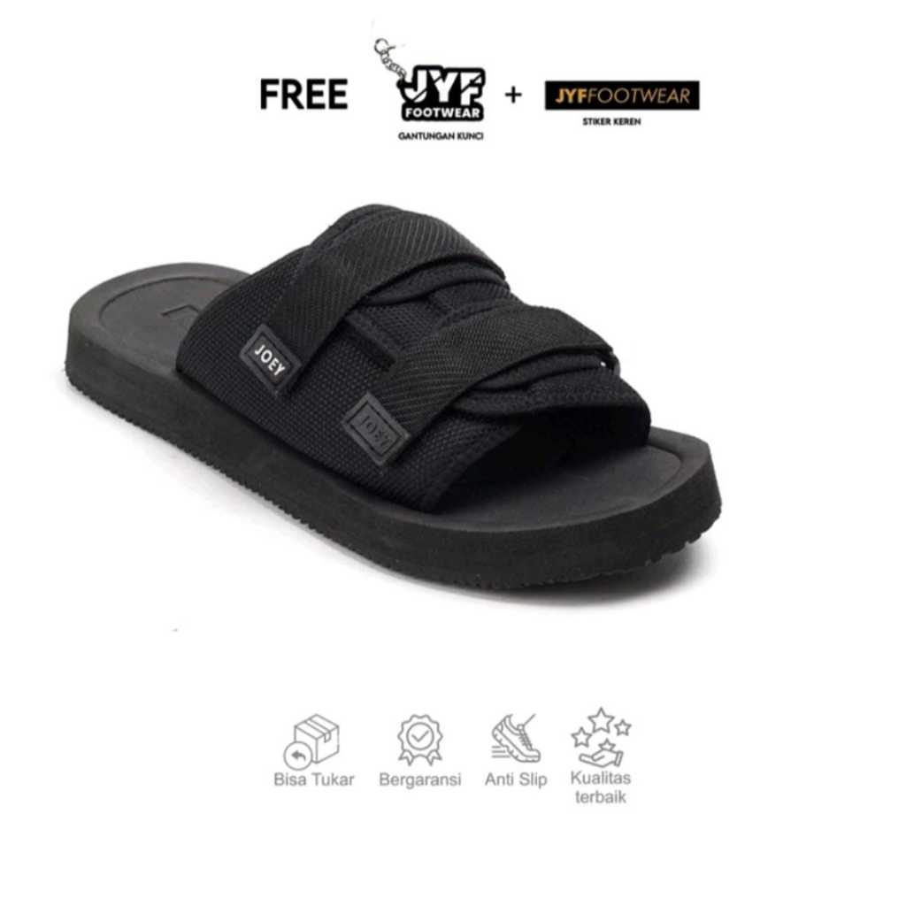 Jual JYF - Morena Black Sandal Pria Kasual | Shopee Indonesia