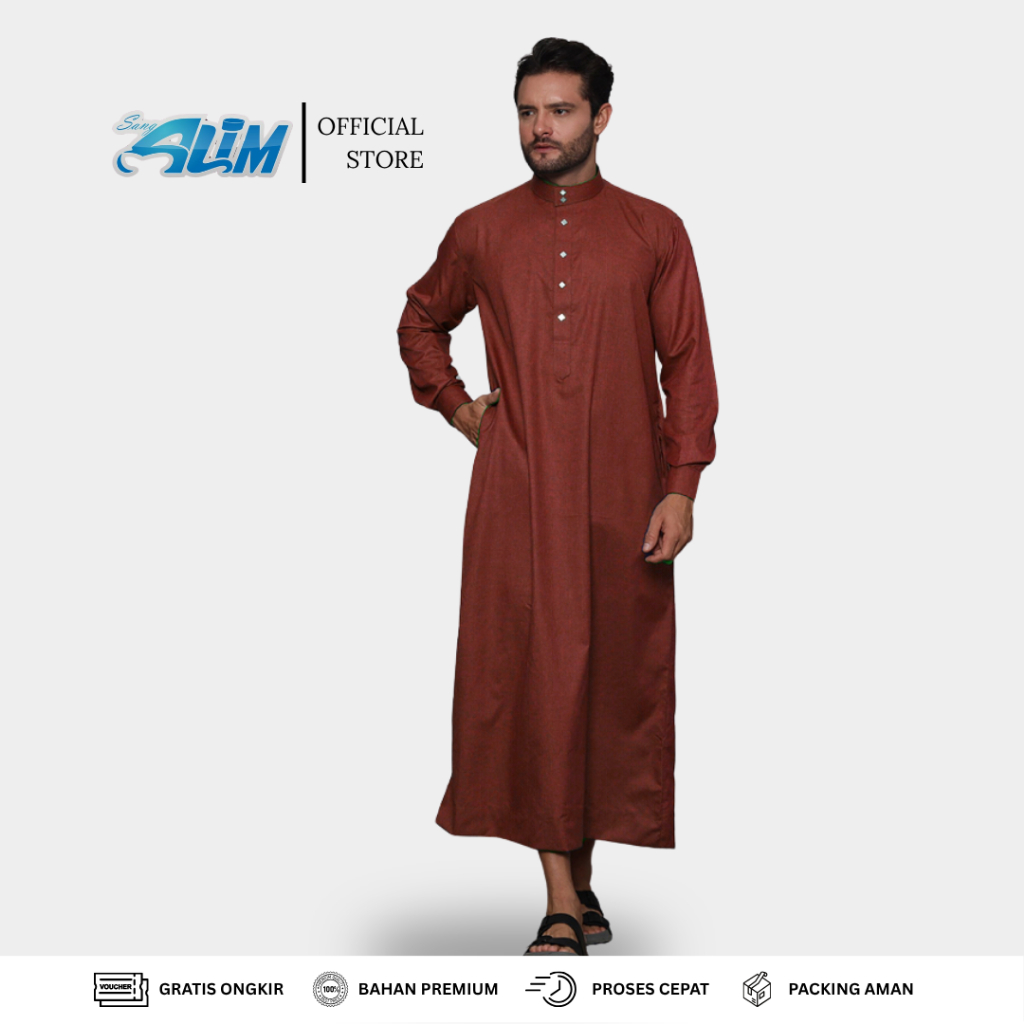 Jual Sang Alim - Jubah Gamis Pria Muslim Premium Ar Razi Gamis Pria ...
