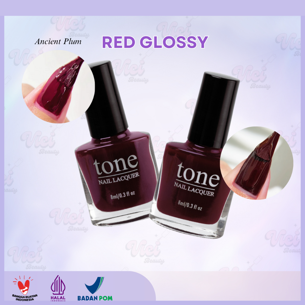 Jual Nail Lacquer Red Series Greek Cherry & Ancient Plum Cat Kuku Kutek ...