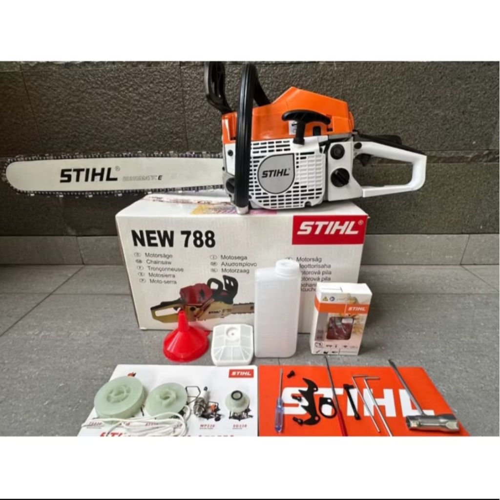Jual Mesin Chainsaw STIHL NEW 788 ORIGINAL KOMPLIT Dengan Bar Laser 22 Dan Rantai/ Mesin ...