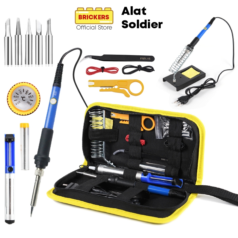 Jual BRICKERS - Paket Solder Listrik Lengkap Set Solder Listrik Lengkap Dengan Multimeter Iron ...