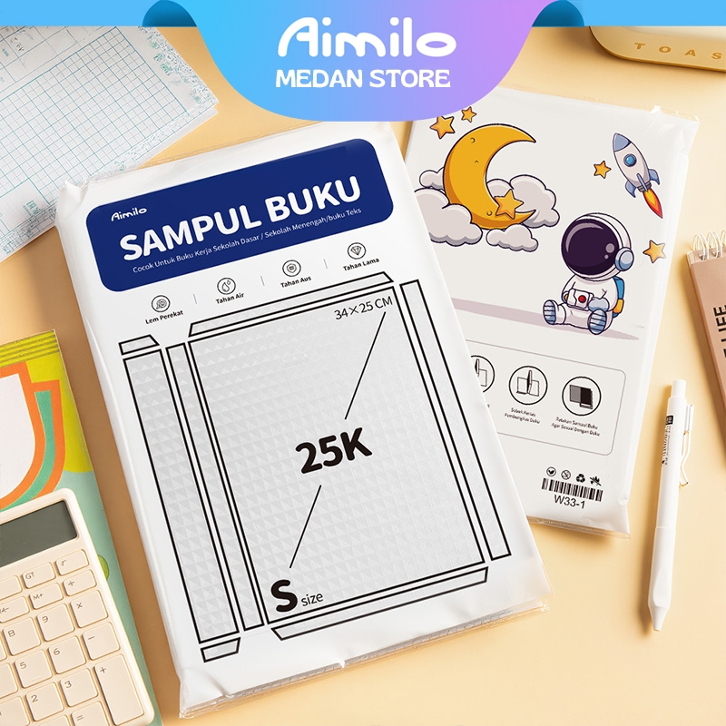 Jual Aimilo - Sampul Buku Plastik PVC Tahan Air Sampul Plastik Lks Film ...