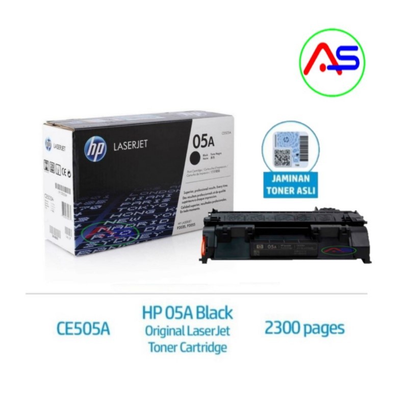 Jual HP laserjet 05A toner cartridge black original | Shopee Indonesia