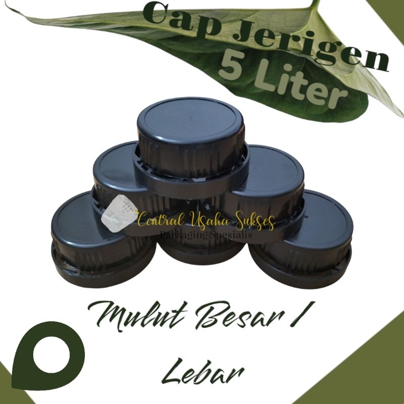 Jual Cap Tutup Segel Jerigen 5 L Liter Mulut Besar - Hitam (Baru ...