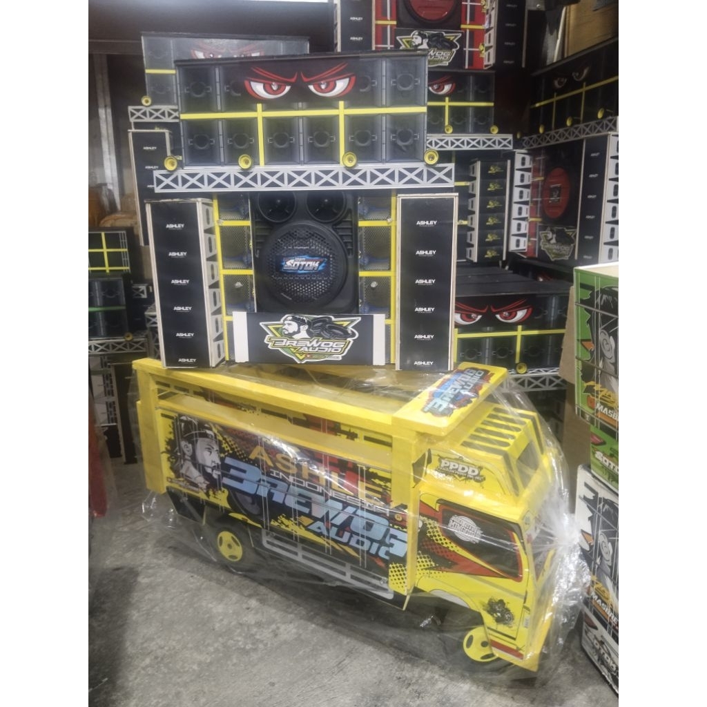 Jual miniatur sound horeg#miniatur sound system@ sudah siap bunyi @##@miniatur sound horeg ...