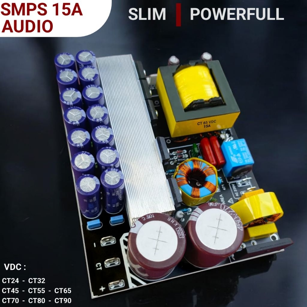 Jual SMPS audio 15A ( CT ) SOFTSTART , TRAFO SMPS untuk AUDIO , MURNI ...