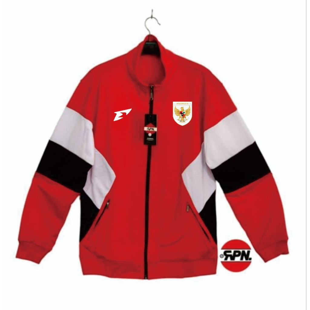 Jual Jaket Tracktop timnas Indonesia 2025 logo Garuda terbaru full ...