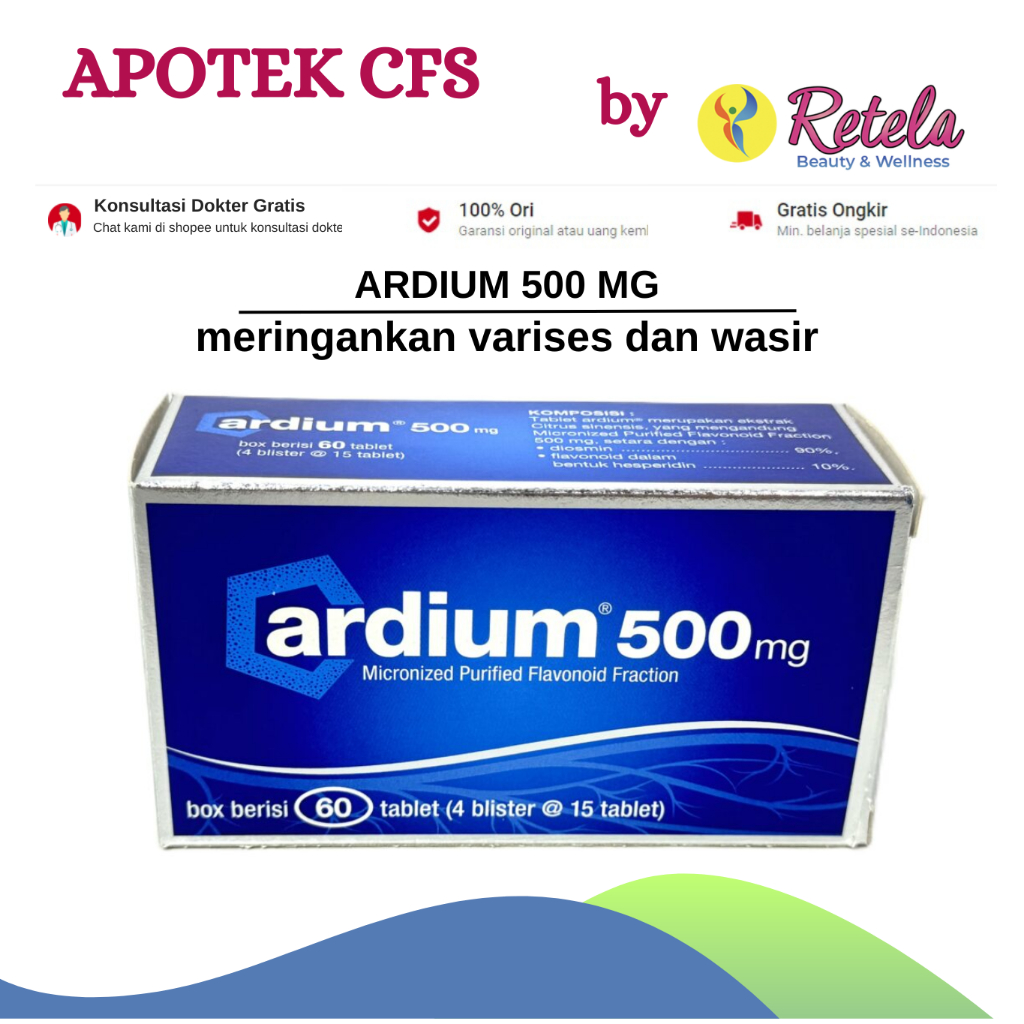 Jual ARDIUM 500MG 1 BLISTER 15 TABLET | Shopee Indonesia