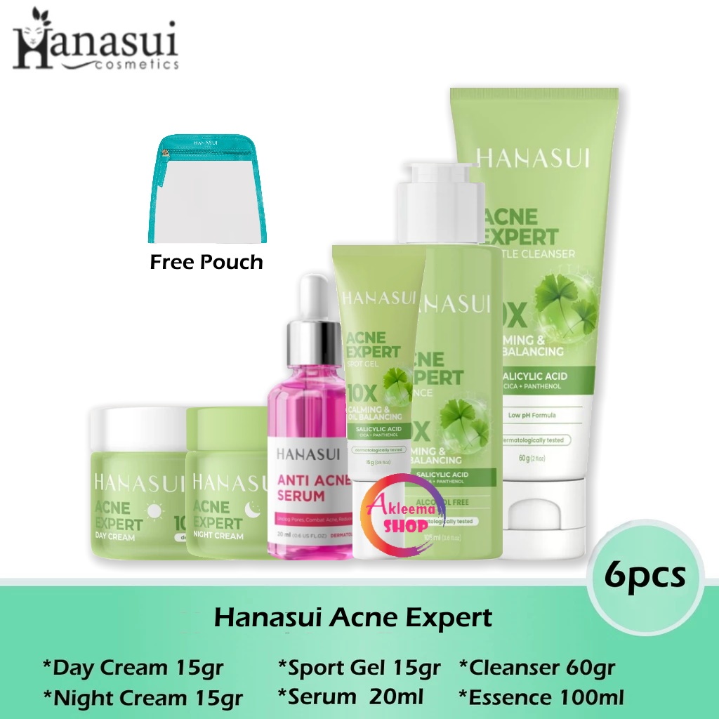 Jual Paket Hanasui Acne Expert 6pcs (Day Cream 15gr+night Cream 15gr ...