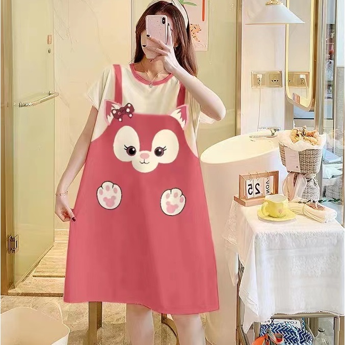 Jual [TTEUDA] Piyama Daster Import Wanita Jumbo Oversize LD 120 ...