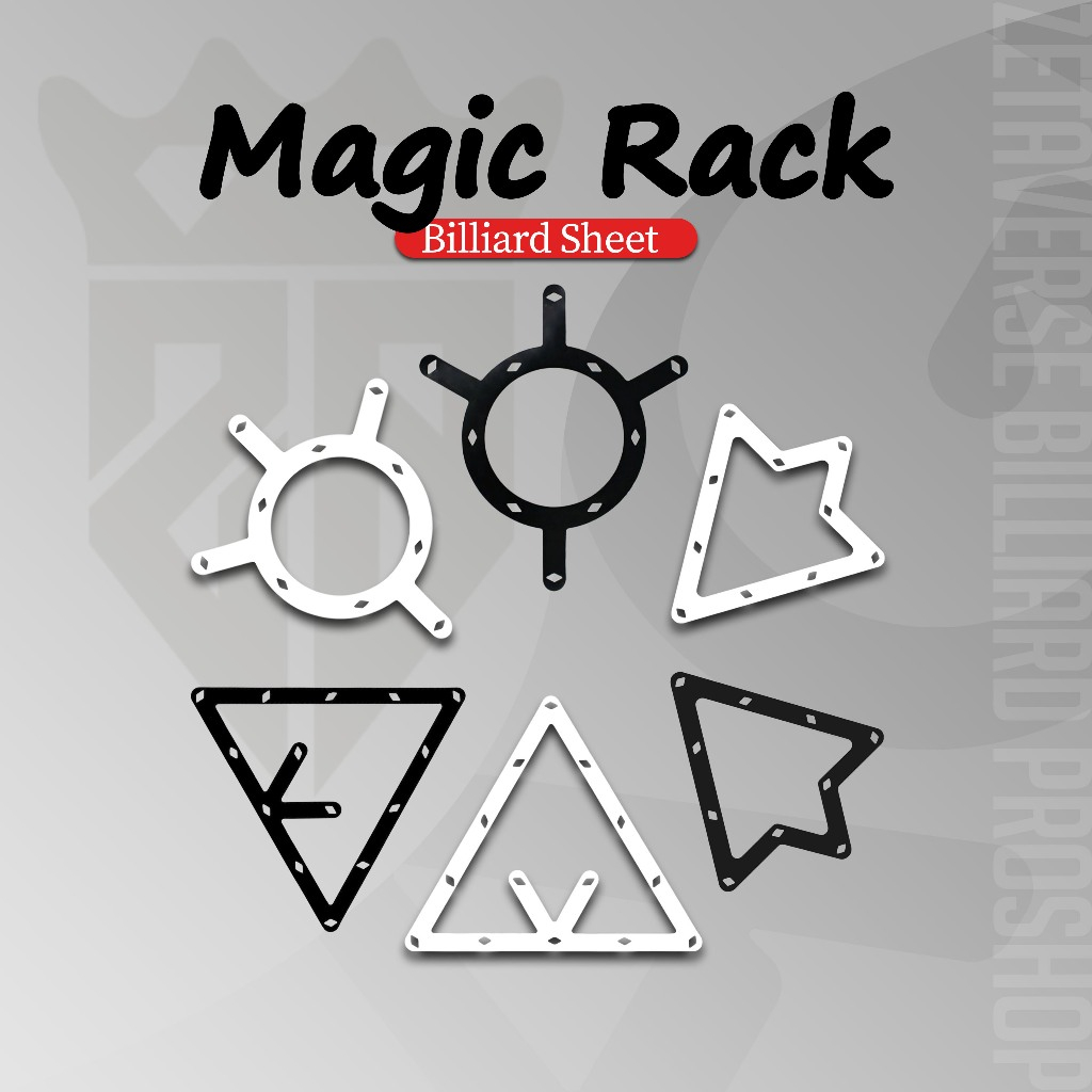 Jual Magic Turtle Ball Rack Sheet Billiard Pro Segitiga Billiard Bola ...
