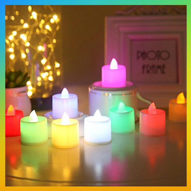 Jual Lampu Lilin Elektrik Led Mini Candle Bulat Dekorasi Hias Rumah ...