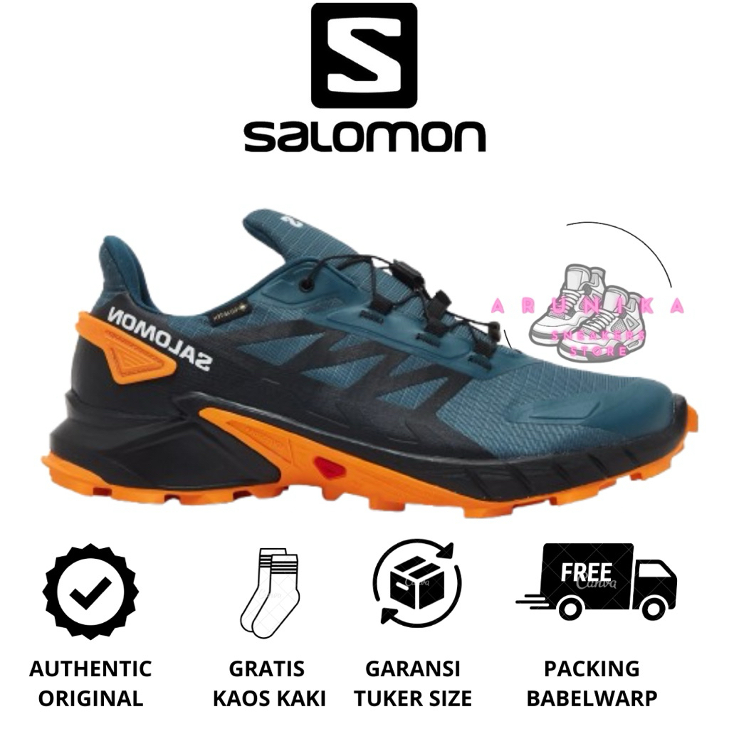 Jual Sepatu Salomon Supercross 4 GTX Olive Green Authentic | Shopee ...