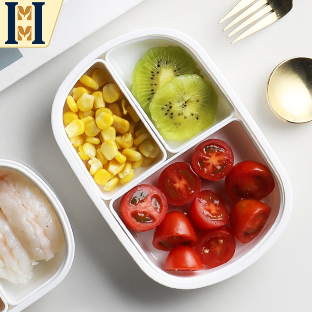 Jual Kotak Makanan Minimalis White Bento Box Food container Kotak sayur ...