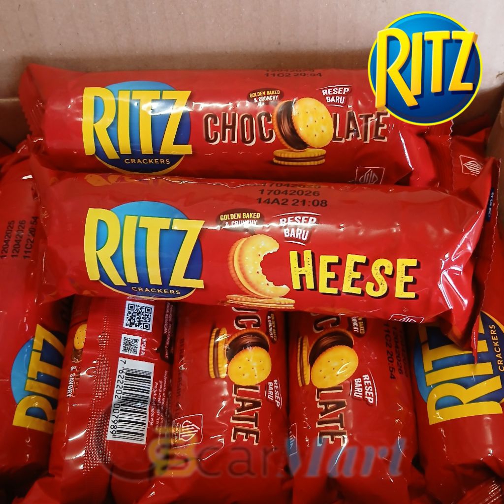 Jual Biskuit RITZ Sandwich Cokelat Keju Family Pack 91gr | Shopee Indonesia