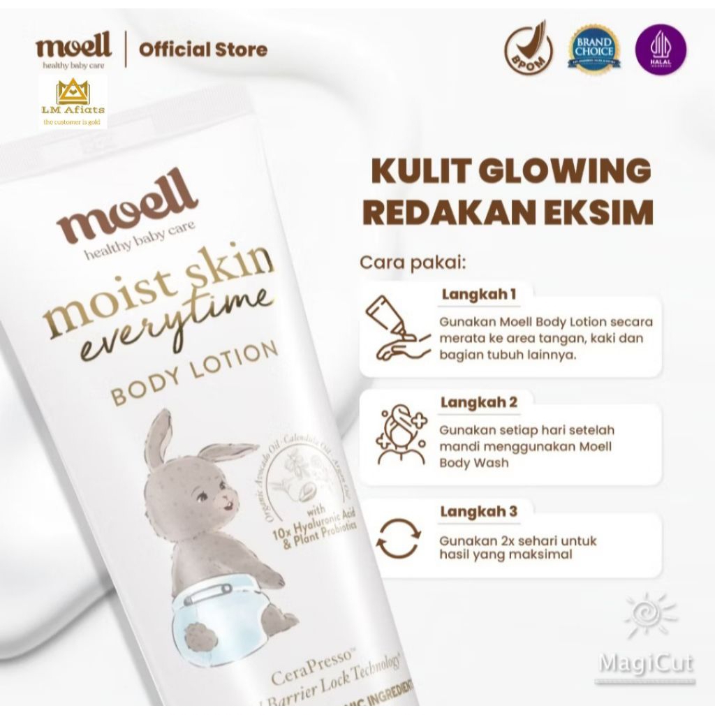 Jual MOELL BODY LOTION BAYI 185ML | Shopee Indonesia