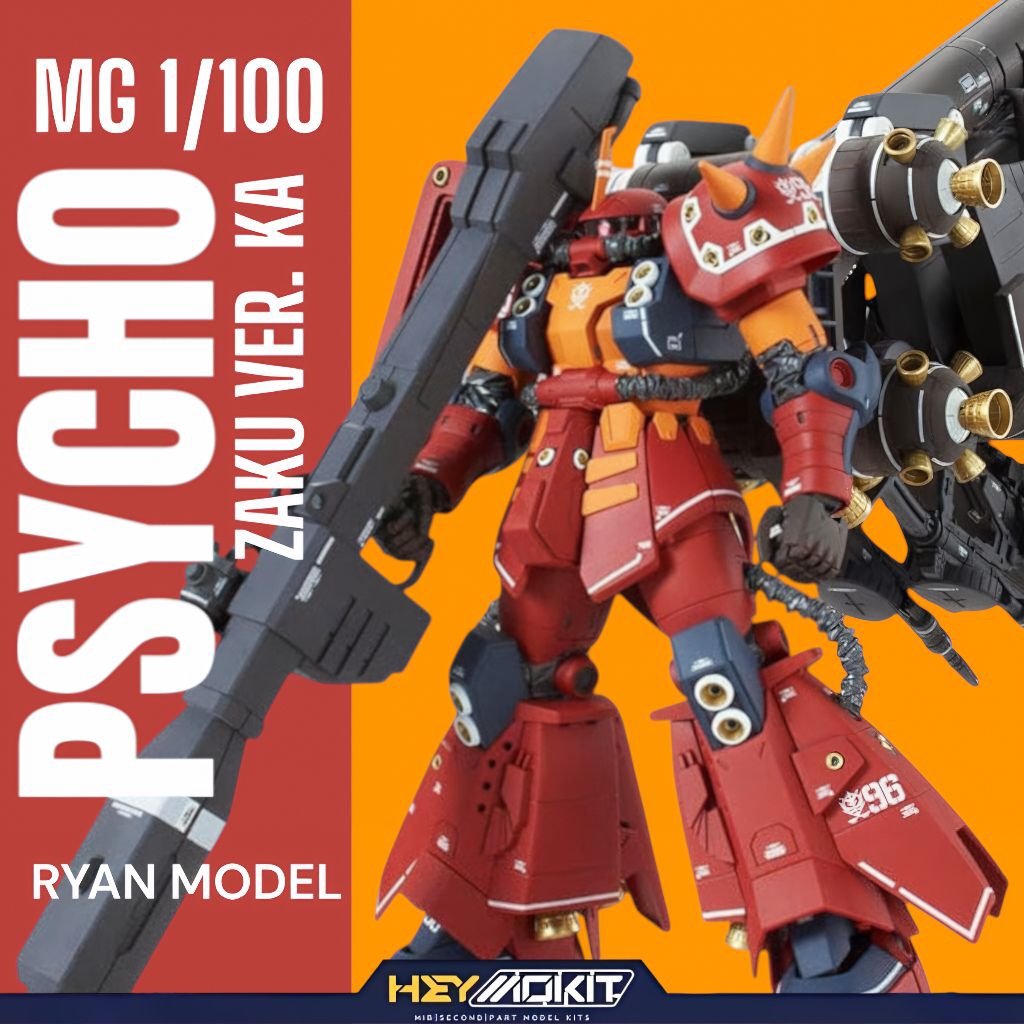Jual MG 1/100 PSYCHO ZAKU VER KA VERKA MODEL KIT RYAN MODEL | Shopee ...