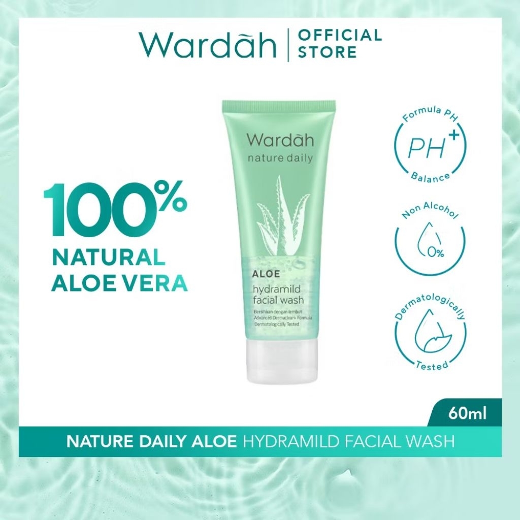 Jual WARDAH Nature Daily Facial Wash Sabun Cuci Muka 60 ml | Shopee ...