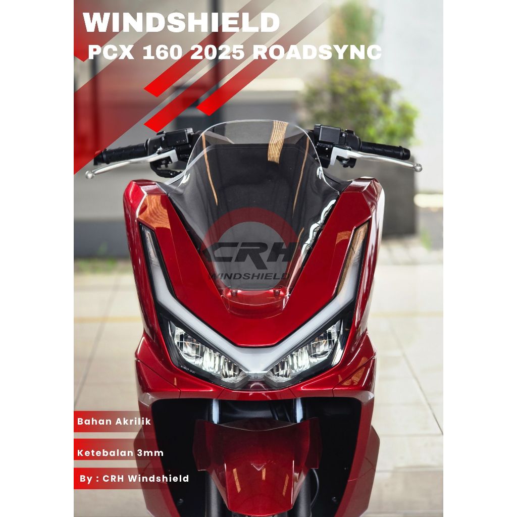 Jual Windshield Honda PCX 160 2025 | Visor PCX 160 | Visor PCX 160 2025 ...